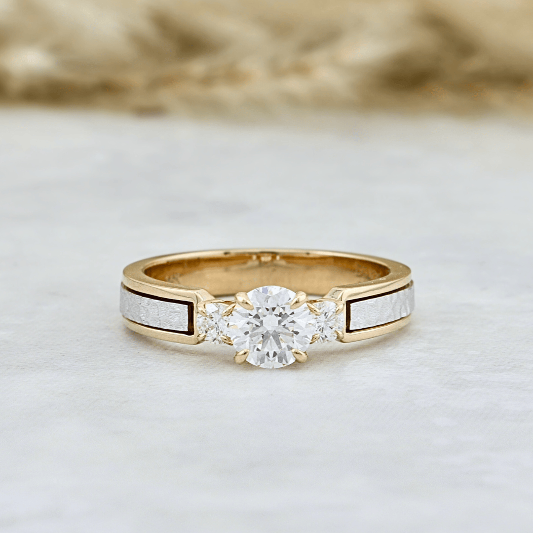 Three Stone Engagement Custom Diamonds 0,81ctw Rings at Mathieu ...